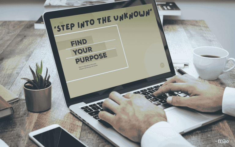 powerful poem on following purpose – ‘step into the unknown’
